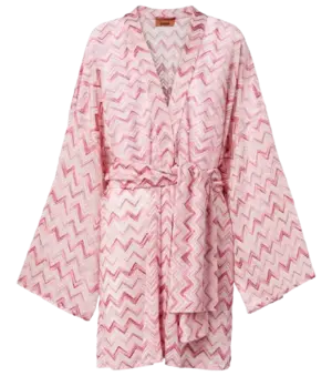 Missoni Zigzag Lamé Robe - Pink
