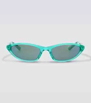 Balenciaga Neo Oval 2.0 Cat-eye Sunglasses - Green