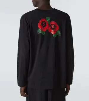 Simone Rocha Logo Floral Cotton Jersey T-shirt
