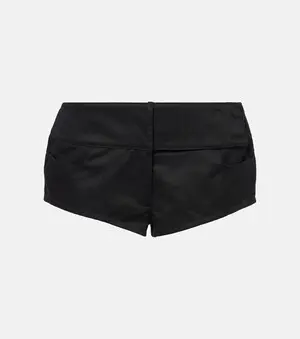 COURREGES Courrèges Low-rise Shorts - Black