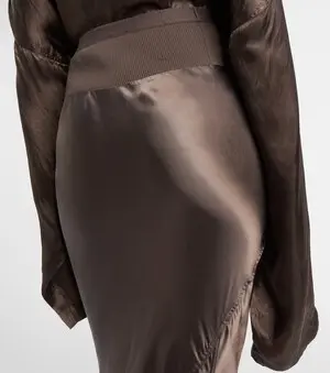 Rick Owens Maxi Skirt - Brown