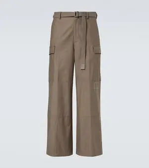 Sacai Cotton Cargo Trousers - Beige