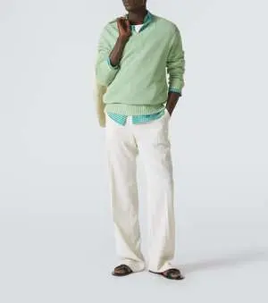 Auralee Cashmere Sweater - Green
