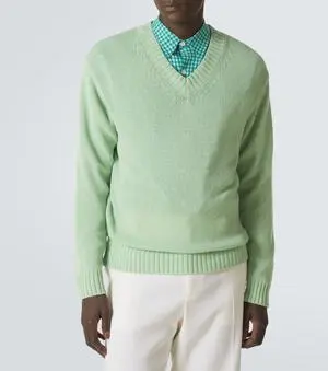 Auralee Cashmere Sweater - Green