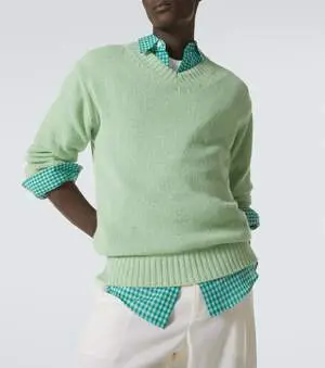 Auralee Cashmere Sweater - Green