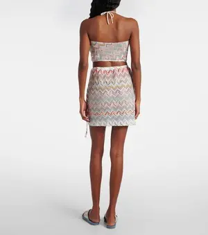 Missoni Zigzag Lamé Halter Top