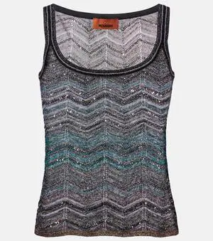 Missoni Zigzag Lamé Top - Multicoloured
