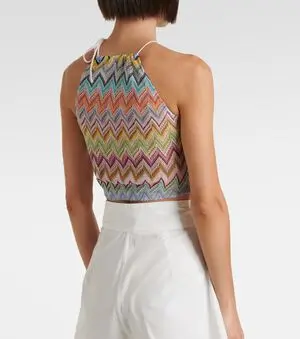 Missoni Zigzag Lamé Top - Multicoloured