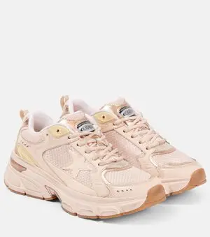 GOLDEN GOOSE Lightstar Mesh And Leather Sneakers - Pink