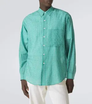 Auralee Gingham Cotton Shirt