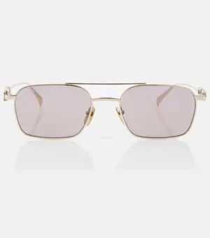 Gucci Script Aviator Sunglasses - Gold