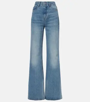 AMI Paris High-rise Flared Jeans - Blue