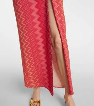 Missoni Chevron Lamé Midi Dress