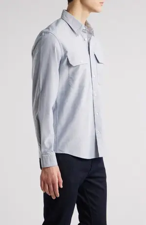 BOSS Liam Kent Regular Fit Button-up Shirt - Medium Blue