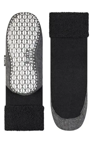 Falke Cozyshoe Wool Blend Sock Slippers - Black