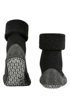 Falke Cozyshoe Wool Blend Sock Slippers - Black