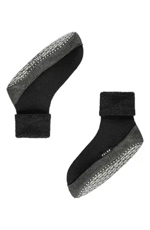 Falke Cozyshoe Wool Blend Sock Slippers - Black