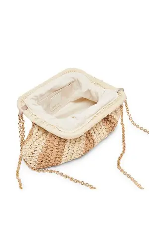 Dolce Vita Hydra Convertible Raffia Clutch