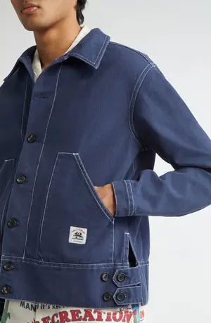 BODE Knolly Brook Side Tab Jacket - Dark Navy