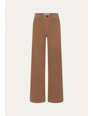 FRAME Le Slim Palazzo Modernist Pocket Jeans Ledger