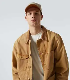 CHRISTIAN LOUBOUTIN Leather-trimmed Baseball Cap