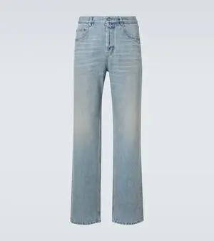 Saint Laurent Light Wash Jeans For Men