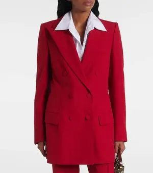 Dries Van Noten Double-breasted Wool Blazer