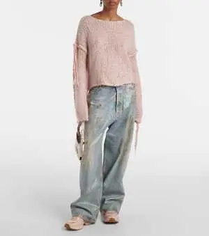GOLDEN GOOSE Lightstar Leather Sneakers - Pink