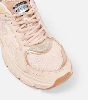 GOLDEN GOOSE Lightstar Leather Sneakers - Pink