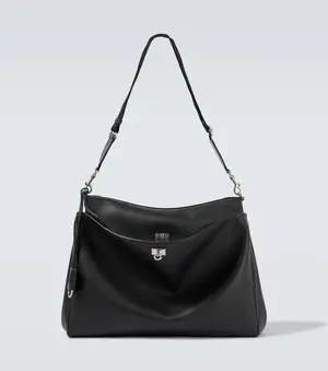 Balenciaga Rodeo Leather Messenger Bag - Black