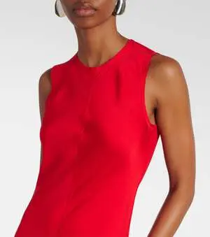 AMI Paris Paneled Maxi Dress