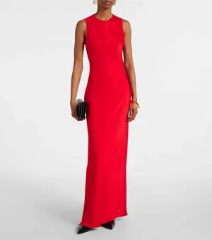 AMI Paris Paneled Maxi Dress