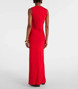 AMI Paris Paneled Maxi Dress