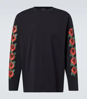 Simone Rocha Logo Floral Cotton Jersey T-shirt