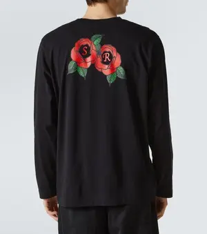 Simone Rocha Logo Floral Cotton Jersey T-shirt
