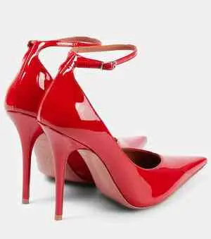 Amina Muaddi Anok 105 Patent Leather Pumps