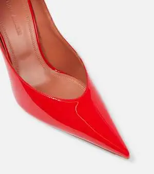 Amina Muaddi Anok 105 Patent Leather Pumps