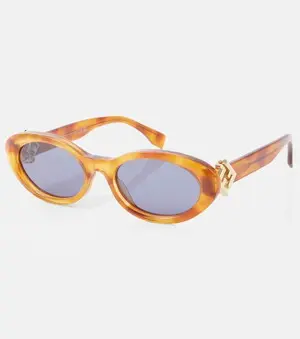 Fendi Ff Diamonds Oval Sunglasses