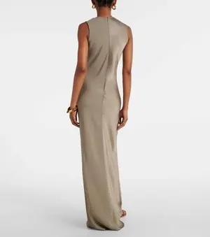 AMI Paris Paneled Maxi Dress