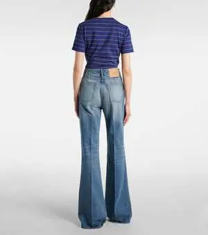 AMI Paris High-rise Flared Jeans