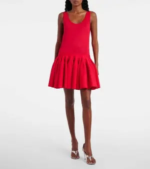 Alaïa Sheer Knitted Mini Dress