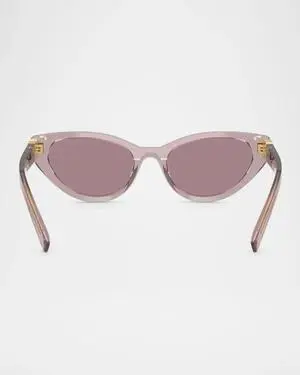 Miu Miu Butterfly Sunglasses - Purple