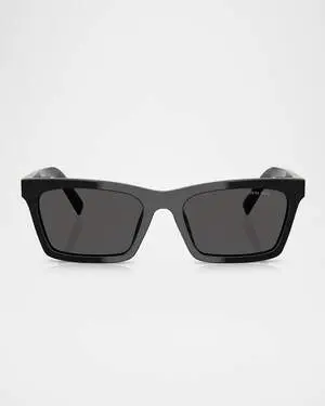 Miu Miu Rectangular Sunglasses - Black