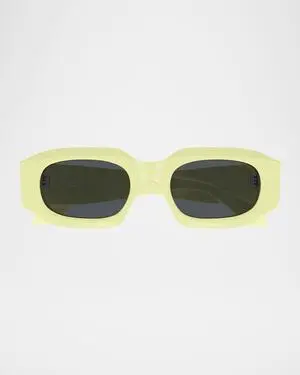 Alaïa ALAIA Rectangle Sunglasses - Yellow