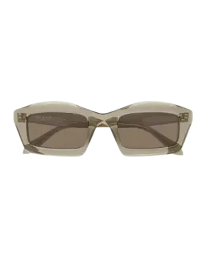 Alaïa Rectangle Acetate Sunglasses - Brown