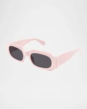 Alaïa ALAIA Rectangle Sunglasses Pink