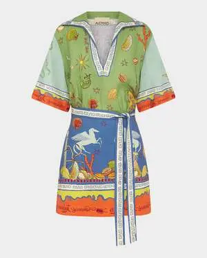 ALEMAIS ALEMAIS Surrealist Summer Mini Dress - Multi