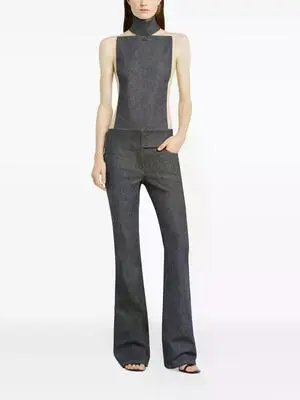COURREGES Belted Bootcut Jeans