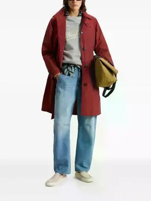 Woolrich Summer Trench Coat - Red