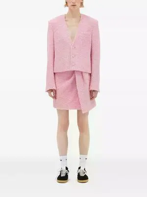 MSGM Textured-knit Jacket